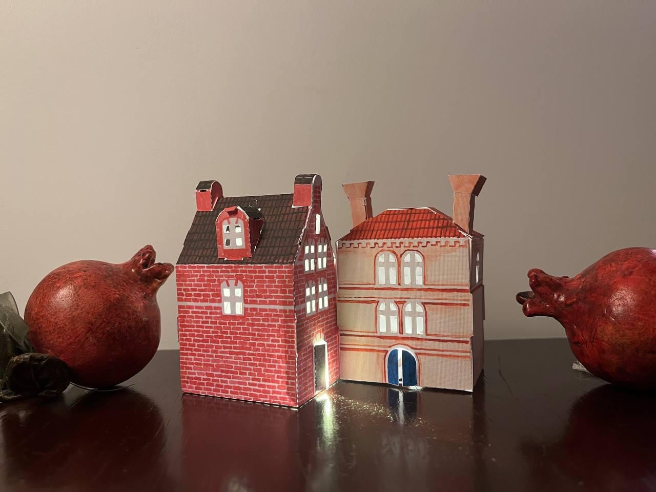 Make Your Own Four Houses Craft Kit Retro Decoration - Etsy