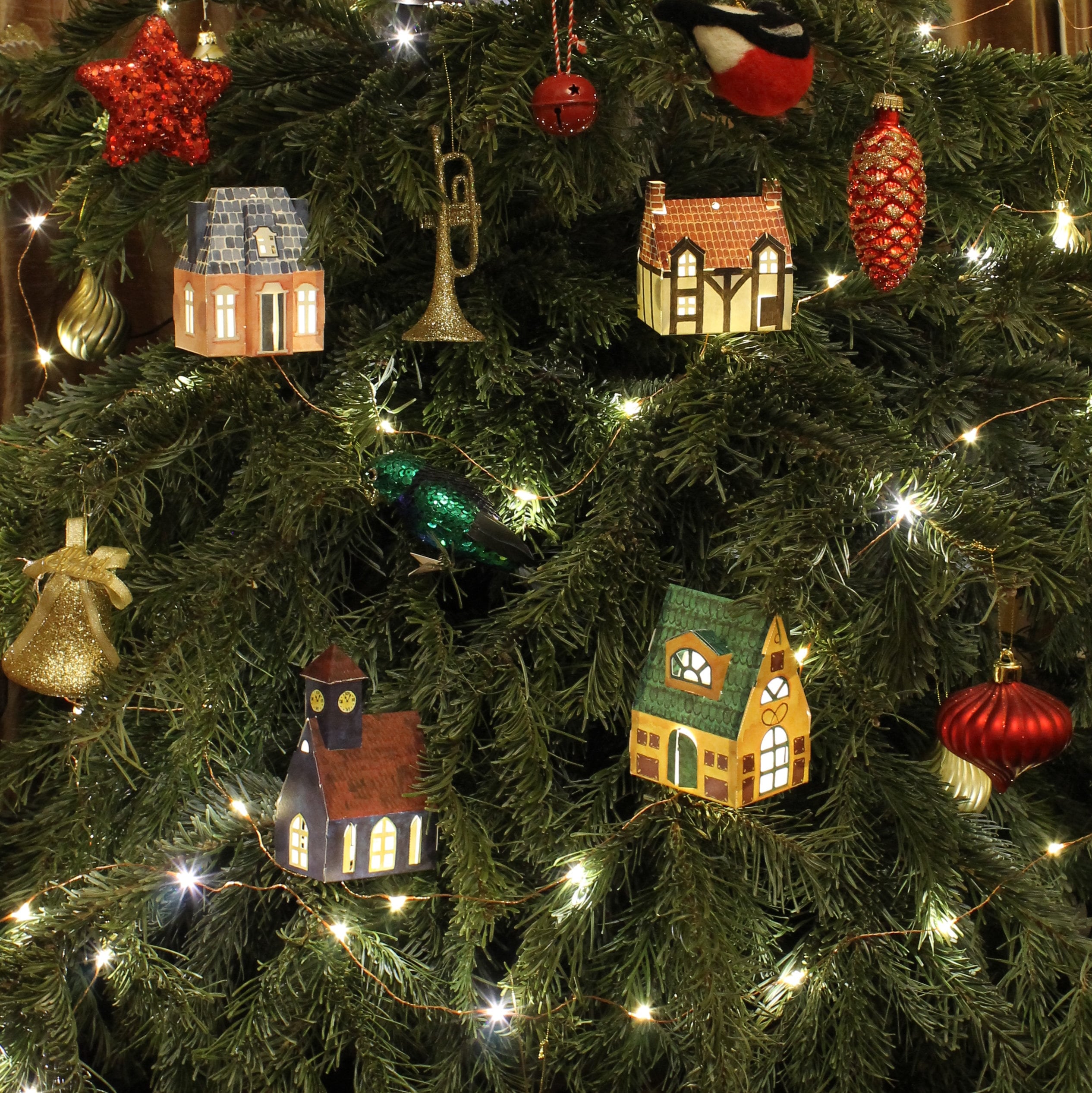 Make Your Own Four Houses Craft Kit - Retro Decoration - Etsy