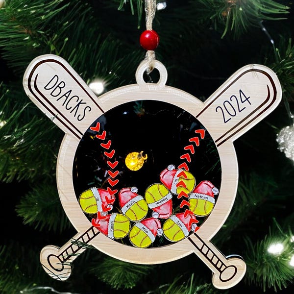 Softball Christmas - Etsy