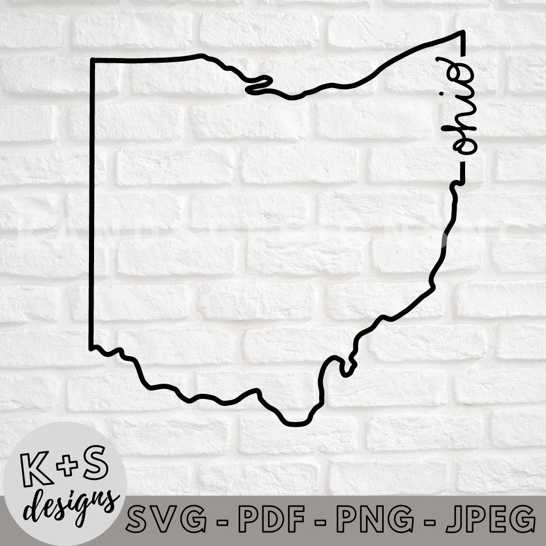 Ohio SVG Digital Cut File Cricut Svg Cameo Svg Svg Jpeg - Etsy