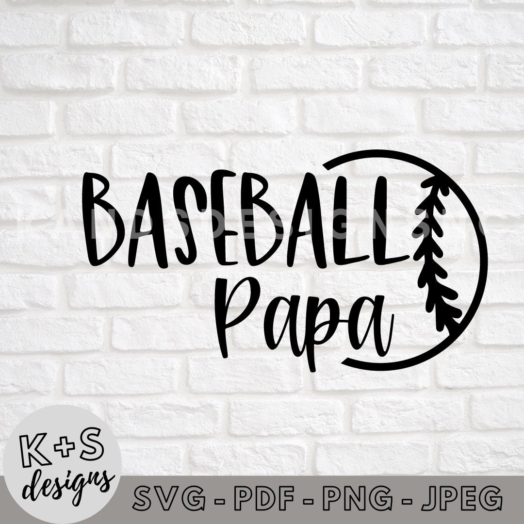 Baseball Papa SVG, Digital Cut File, Cricut Svg, Cameo Svg, Sports Svg ...