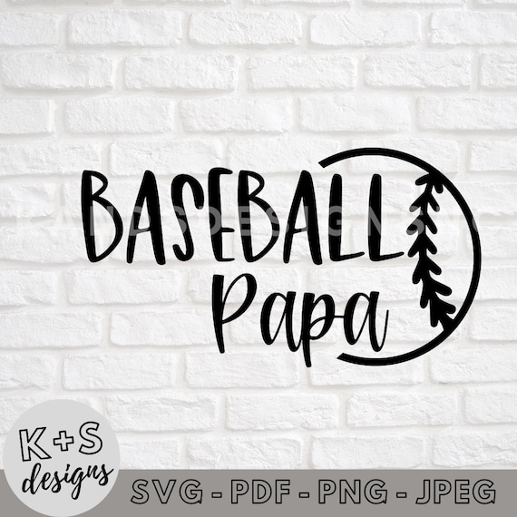 Baseball Papa SVG Digital Cut File Cricut Svg Cameo Svg | Etsy Canada