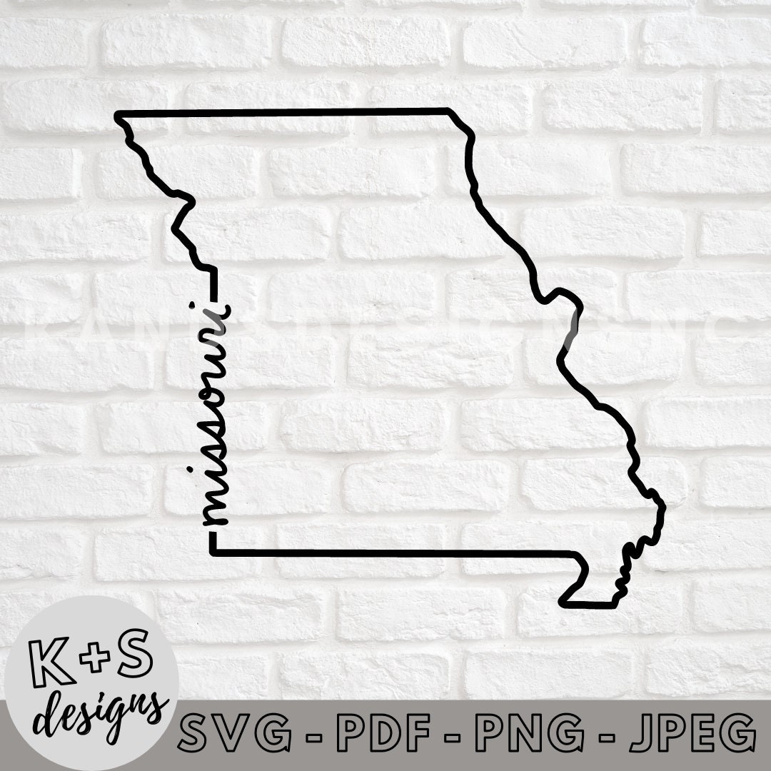 Missouri SVG, Digital Cut File, Cricut Svg, Cameo Svg, Svg, Jpeg, Pdf ...
