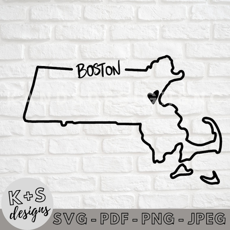 Boston MA SVG Digital Cut File Cricut Svg Cameo Svg Svg - Etsy Ireland