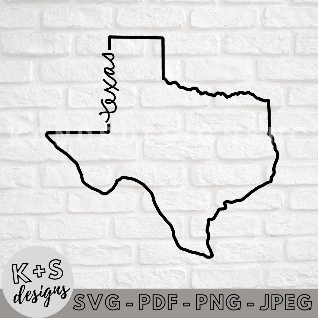 Texas SVG, Digital Cut File, Cricut Svg, Cameo Svg, Svg, Jpeg, Pdf, Png ...