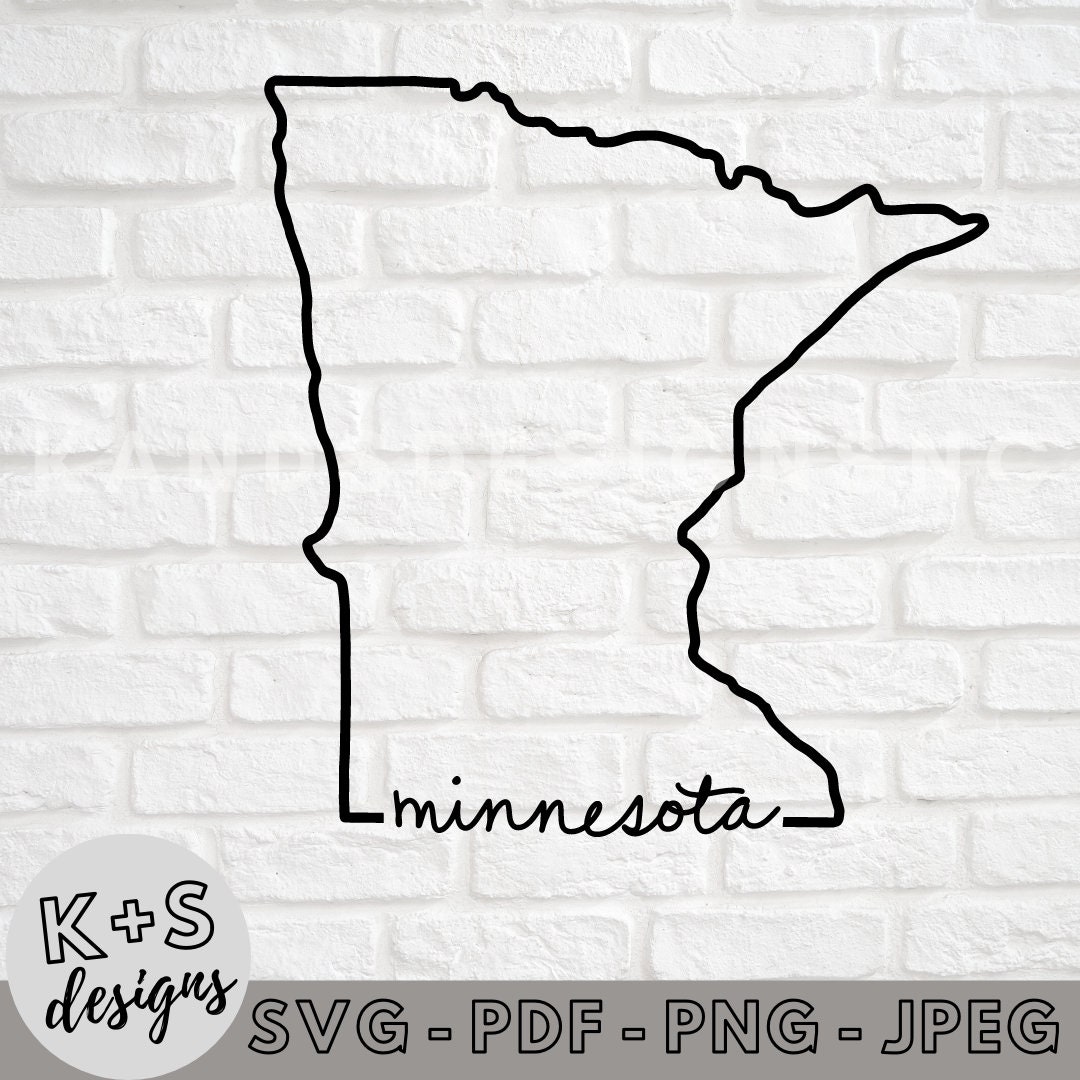 Minnesota SVG, Digital Cut File, Cricut Svg, Cameo Svg, Svg, Jpeg, Pdf ...