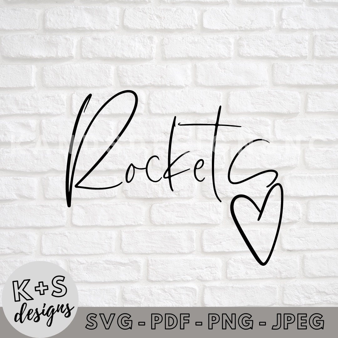 Rockets SVG, Digital Cut File, Cricut Svg, Cameo Svg, High School ...