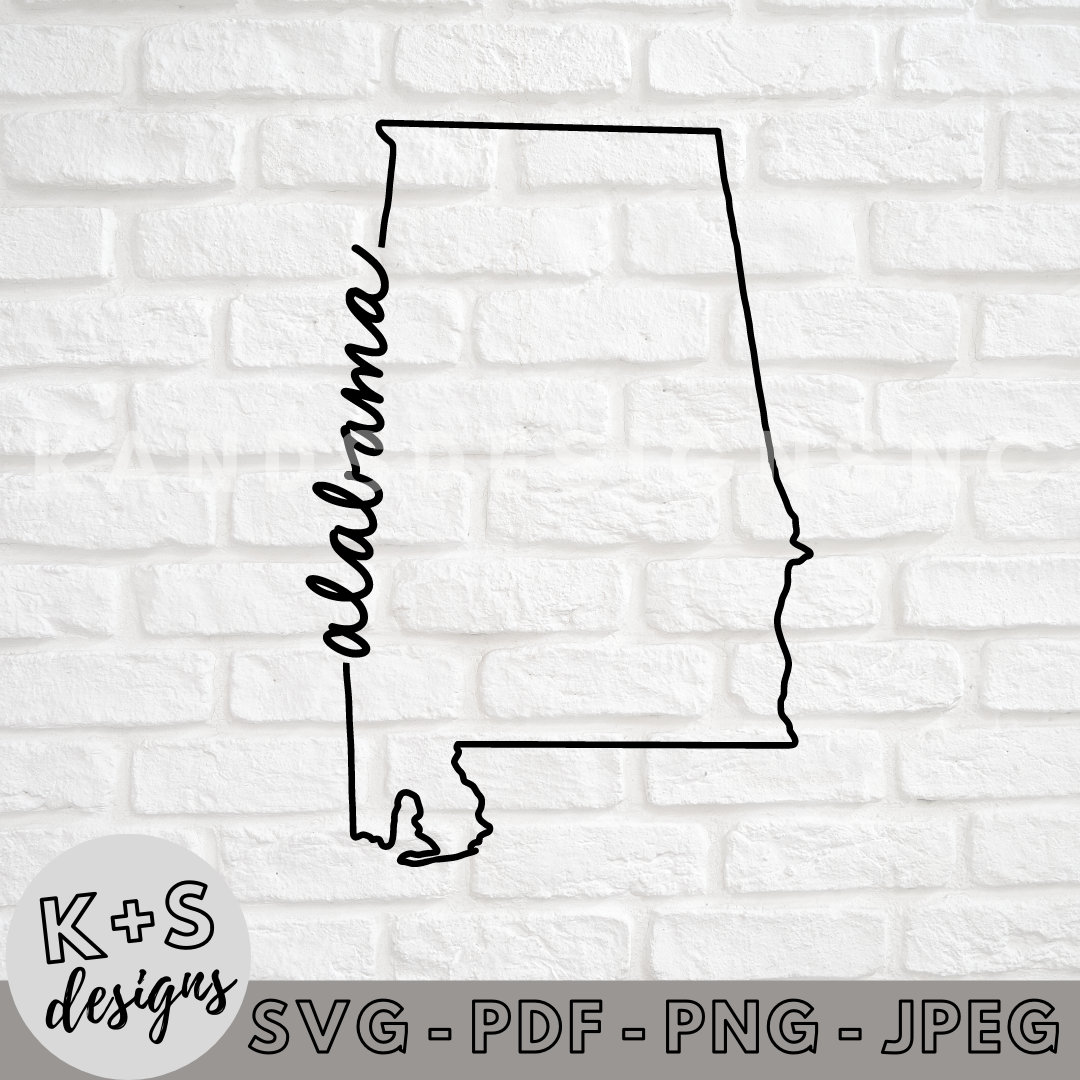Alabama SVG Digital Cut File Cricut Svg Cameo Svg Svg - Etsy Hong Kong