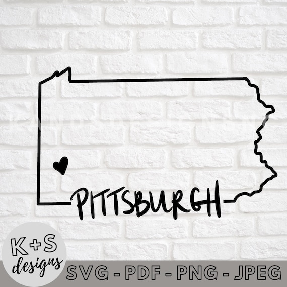Pittsburgh PA SVG Digital Cut File Cricut Svg Cameo Svg - Etsy