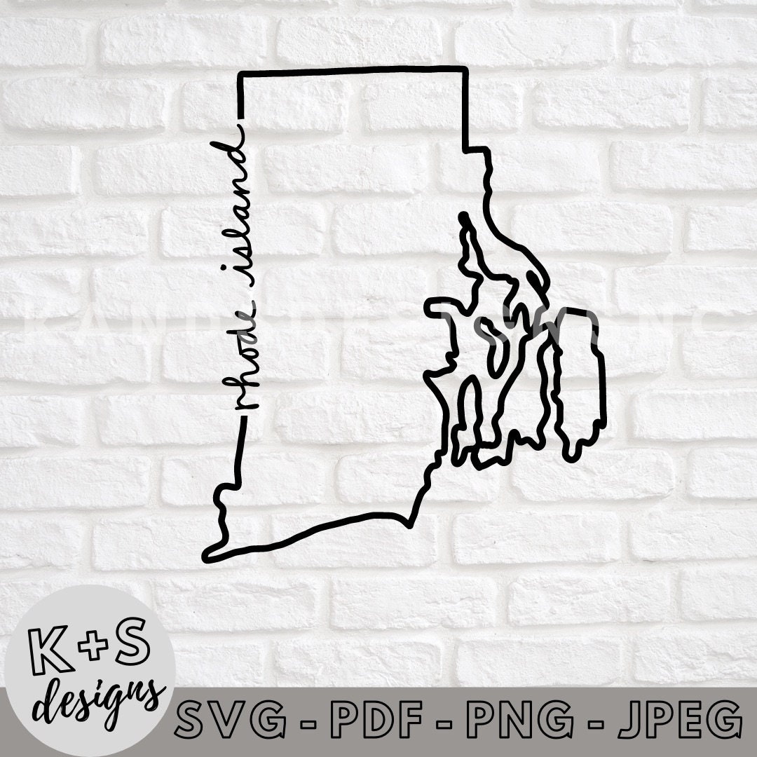 Rhode Island SVG, Digital Cut File, Cricut Svg, Cameo Svg, Svg, Jpeg ...
