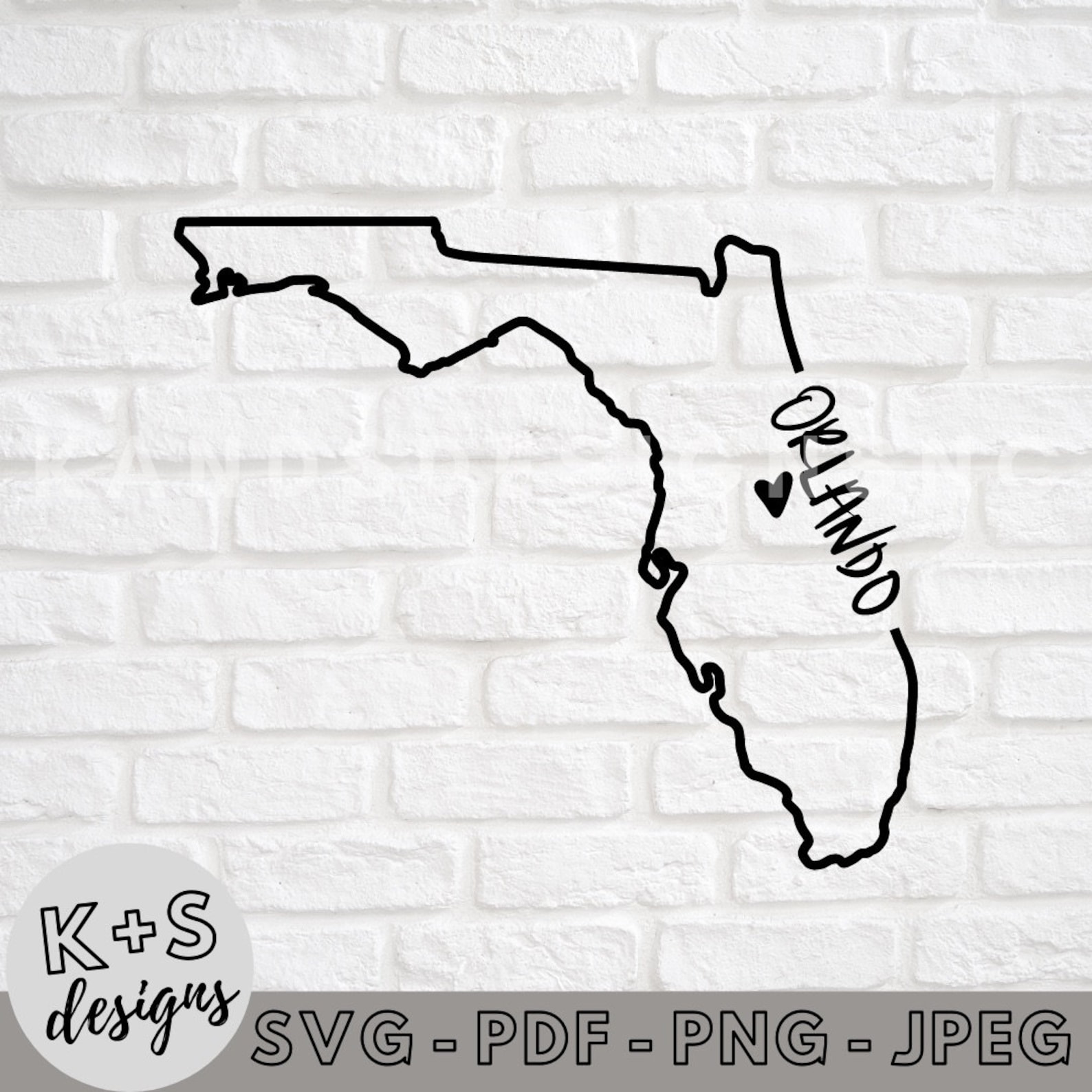Orlando, FL SVG, Digital Cut File, Cricut Svg, Cameo Svg, Svg, Jpeg ...