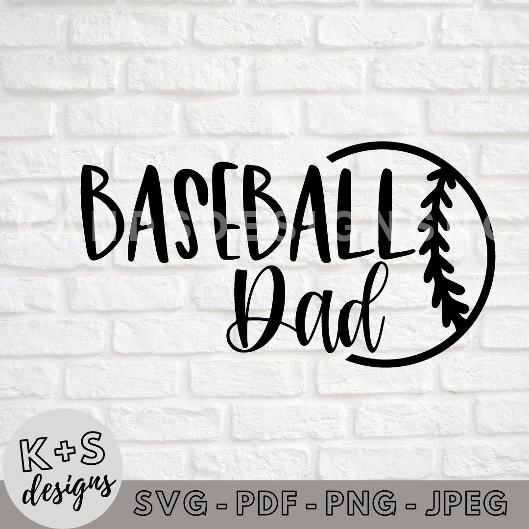 Baseball Dad SVG Digital Cut File Cricut Svg Cameo Svg - Etsy