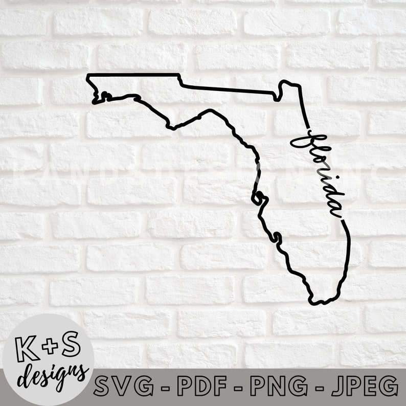 Florida SVG Digital Cut File Cricut Svg Cameo Svg Svg - Etsy