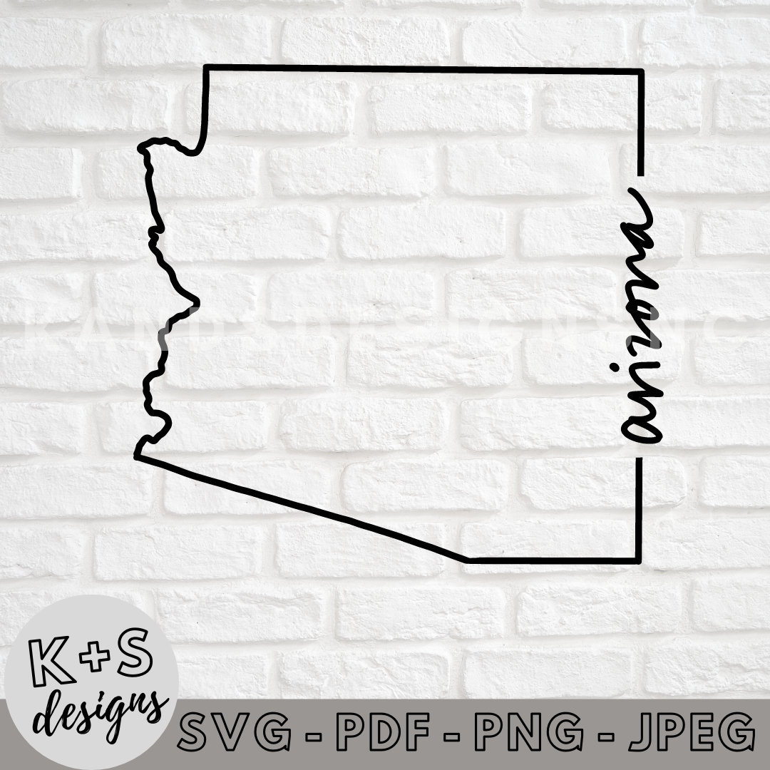 Arizona SVG Digital Cut File Cricut Svg Cameo Svg Svg - Etsy