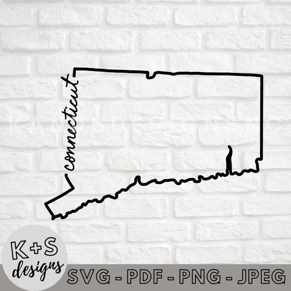 Connecticut SVG Digital Cut File Cricut Svg Cameo Svg Svg - Etsy