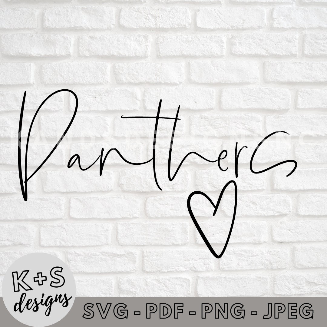Panthers SVG Digital Cut File Cricut Svg Cameo Svg High - Etsy