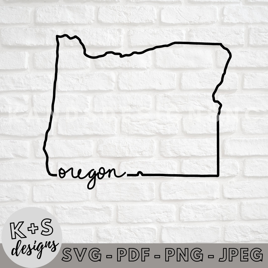 Oregon SVG Digital Cut File Cricut Svg Cameo Svg Svg - Etsy