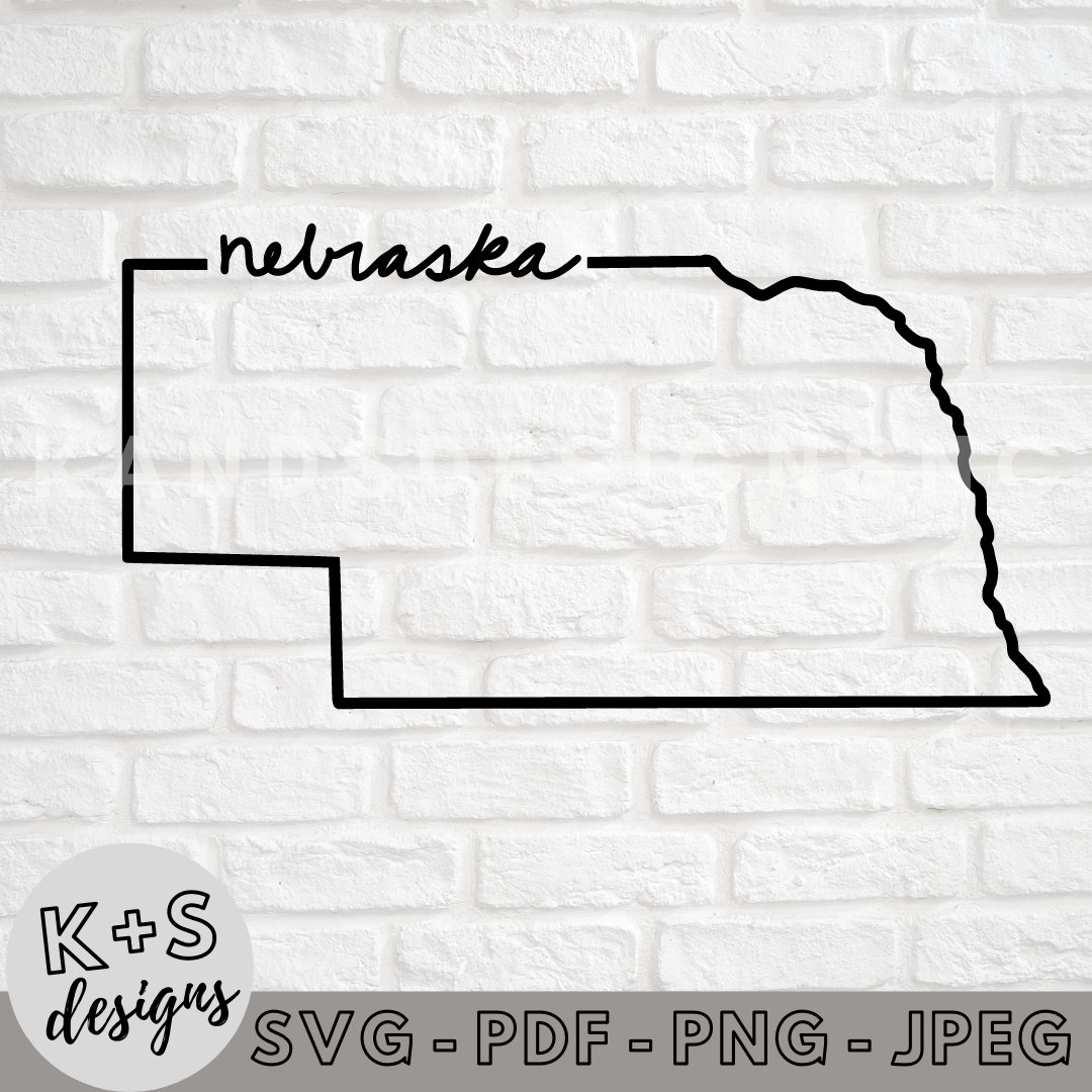 Nebraska SVG, Digital Cut File, Cricut Svg, Cameo Svg, Svg, Jpeg, Pdf ...