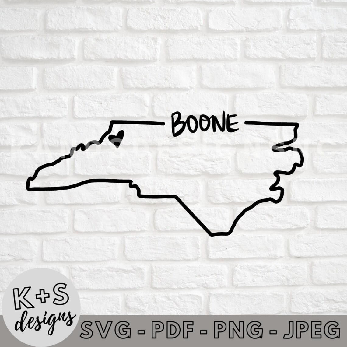 Boone, NC SVG, Digital Cut File, Cricut Svg, Cameo Svg, Svg, Jpeg, Pdf ...