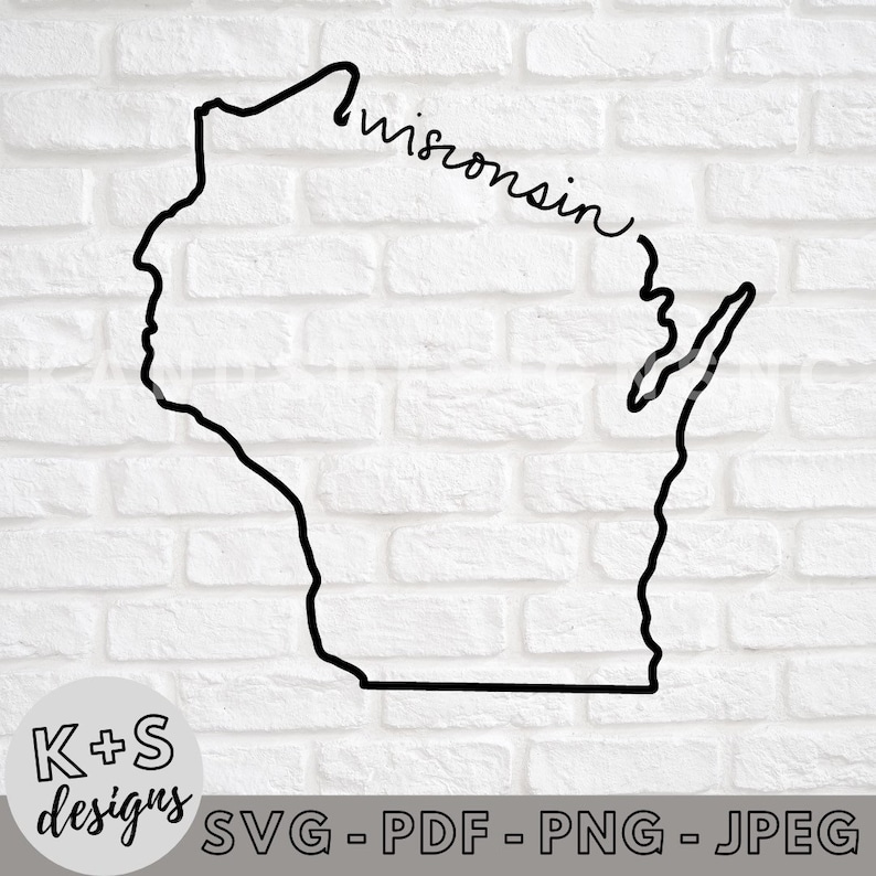 Wisconsin SVG Digital Cut File Cricut Svg Cameo Svg Svg - Etsy