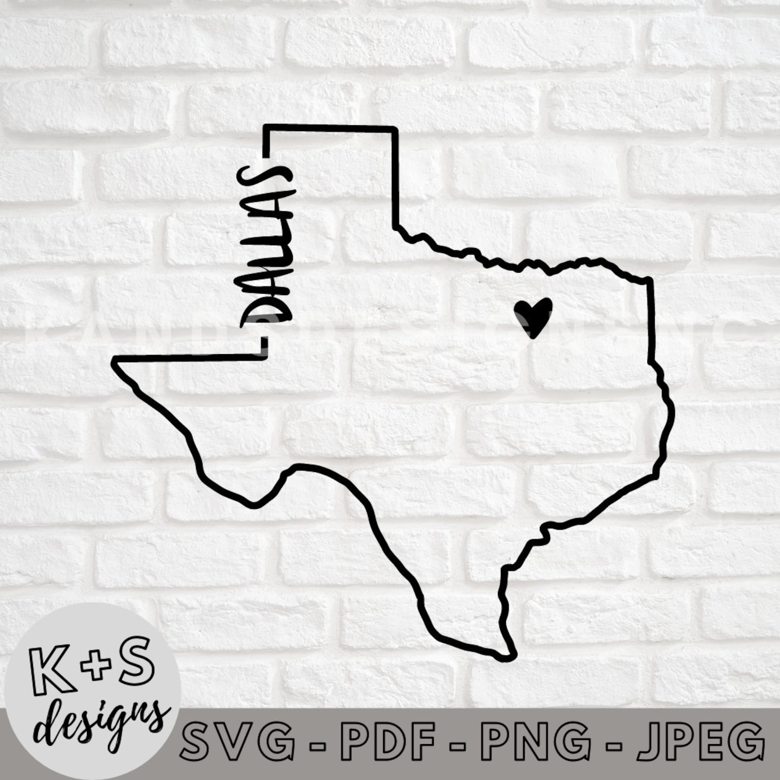 Dallas, TX SVG, Digital Cut File, Cricut Svg, Cameo Svg, Svg, Jpeg, Pdf ...