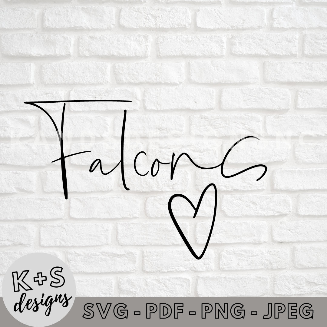 Falcons SVG, Digital Cut File, Cricut Svg, Cameo Svg, High School ...