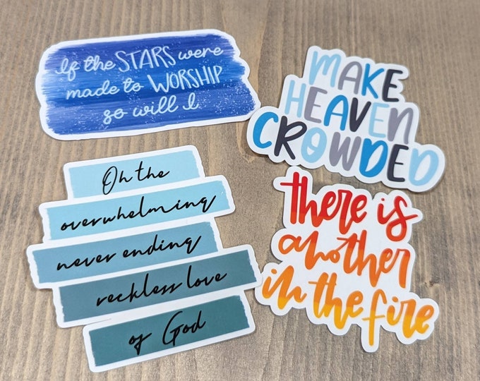 Above All Else Sticker, Bible Sticker Pack, Faith Stickers, Religious ...