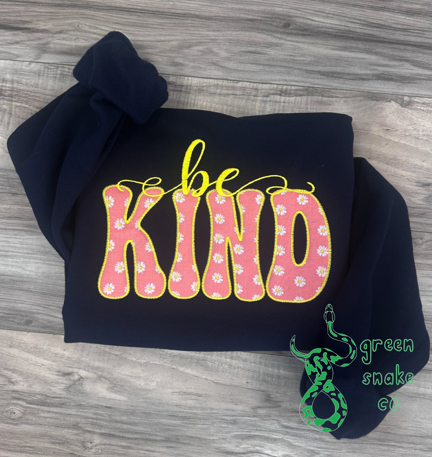 Be Kind Embroidery Design, Be Kind Groovy, Satin Applique Embroidery ...