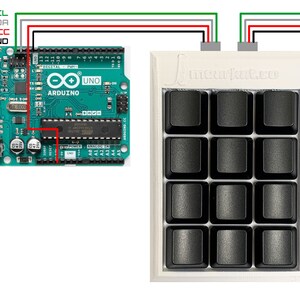 Arduino Keypad I2C, Cherry MX, 3x4 Matrix Array Module, 12 Key Button Switch, Raspberry PI - Etsy