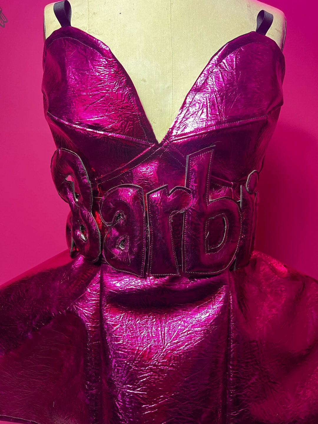 Metallic Barbie Corset Dress pink Friday 2 - Etsy