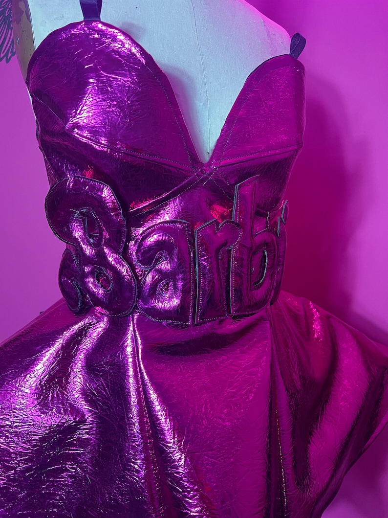 Metallic Barbie Corset Dress pink Friday 2 - Etsy