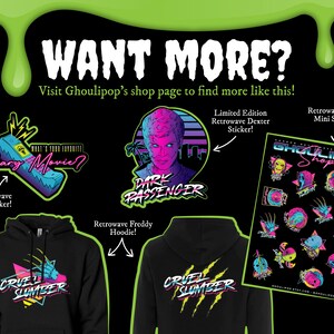 80s Retrowave Horror Villain Stickers - Etsy