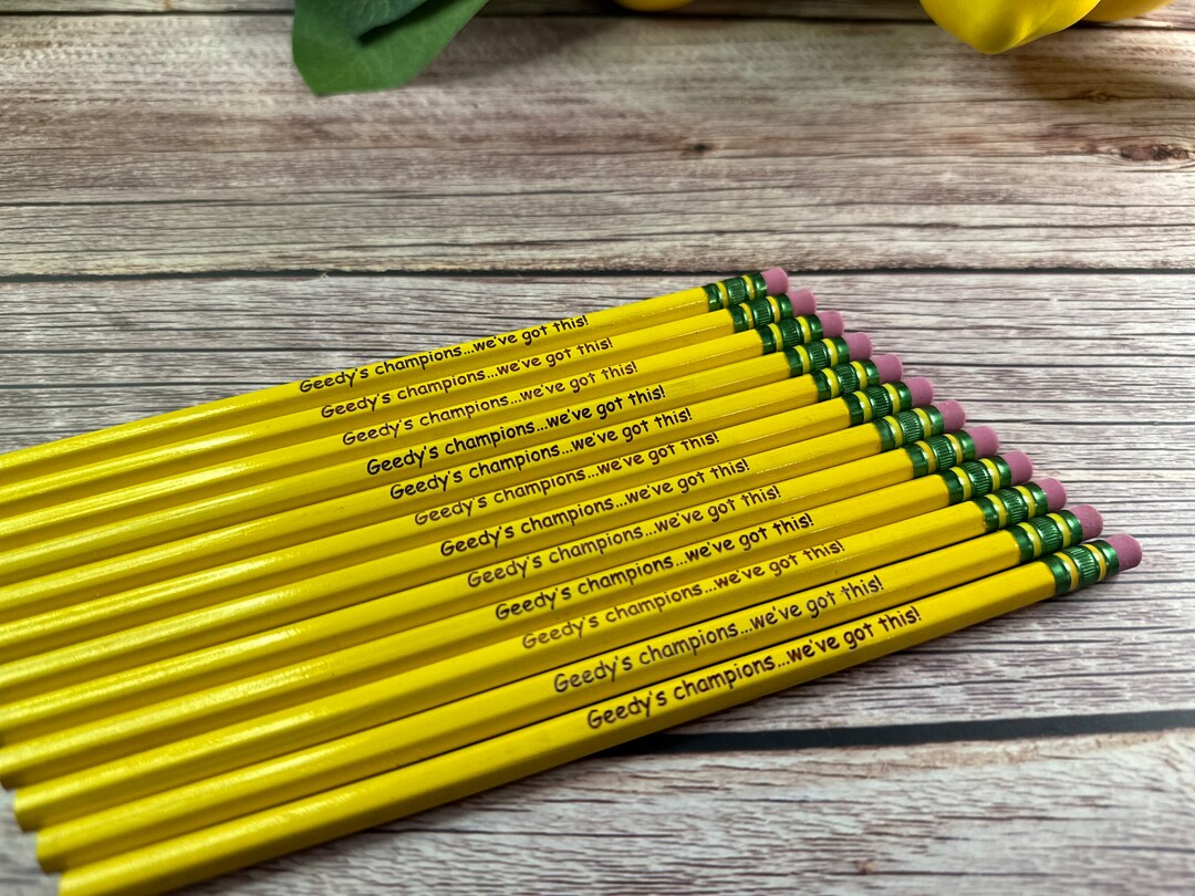 Personalized Set of 20 Pencils Gift Custom Pencils for Child Teachers ...