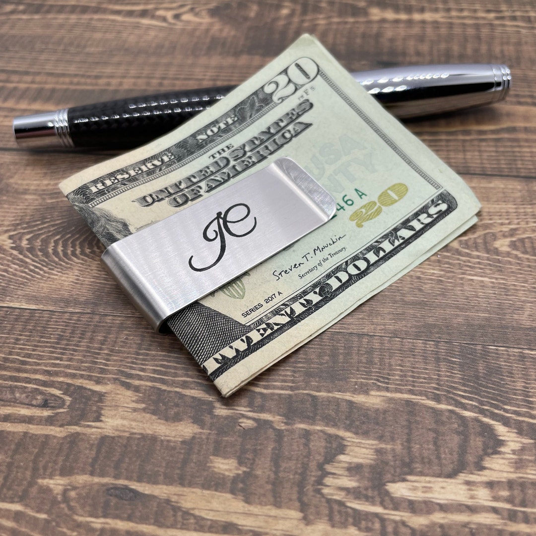 Personalized Money Clip Anniversary Gift Retirement Money Clip Husband ...