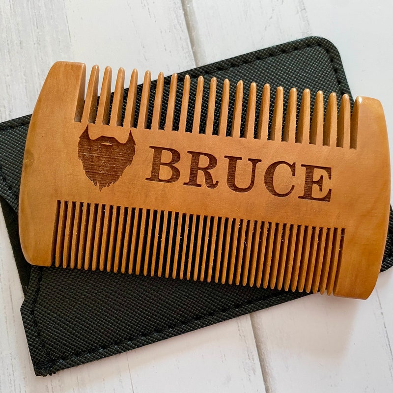 Wooden Beard Comb - Etsy