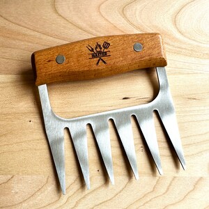 Personalized BBQ Meat Claw Shredders Wooden Barbeque Meat Claws ...