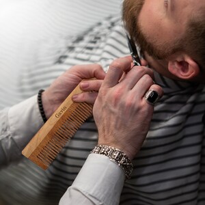 Wooden Comb for Men Hair Comb Personalized Beard Neem Comb Custom for ...