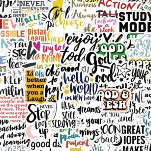 Inspirational Waterproof Quotes Sticker - Etsy