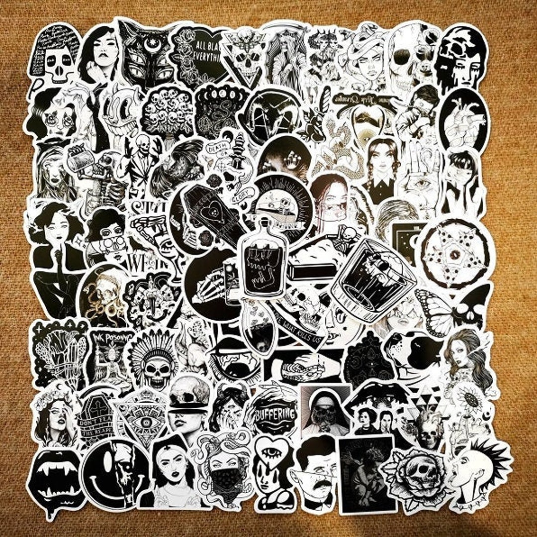Horror Gothic Sticker Pack - Etsy