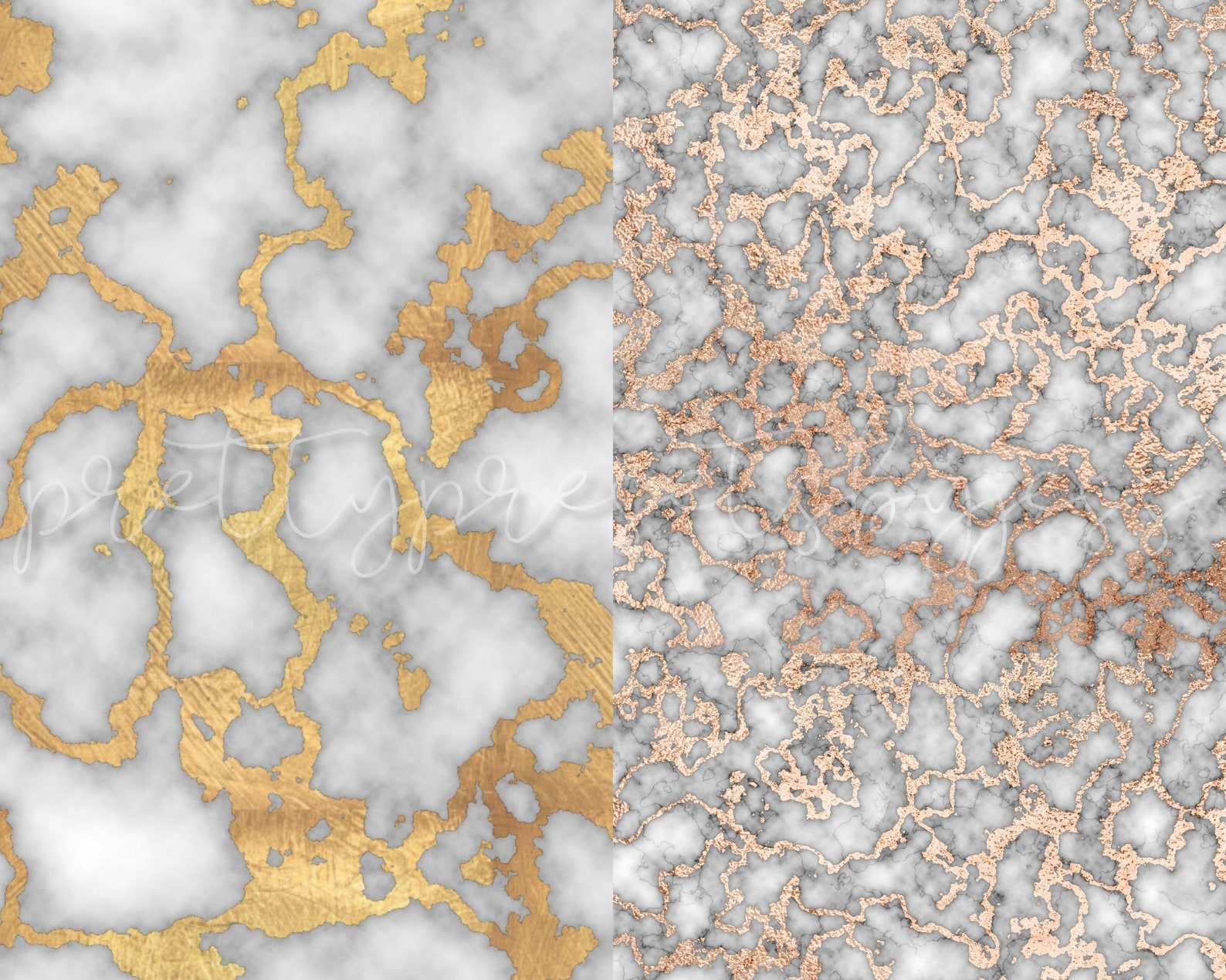 Colored Marble Digital Paper Digital Scrapbook Paper Pink | Etsy