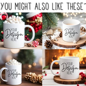 Printful Mug Mockup for Christmas Mug Designs, Coffee Mug SVG Christmas ...