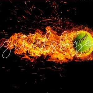 Softball Digital Backdrop, Softball Smoke Photo, Softball Backdrops ...