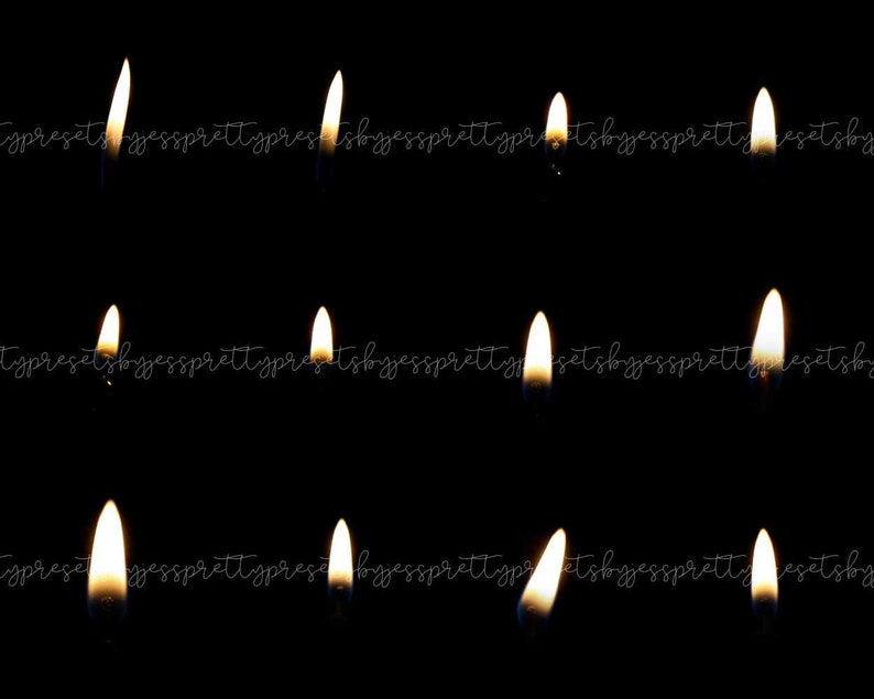 Candle Flame Overlays, Light for Photoshop Editing, Halloween Photoshop ...