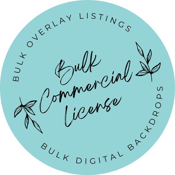 Bulk Commercial License for Overlays Backdrops and Other - Etsy