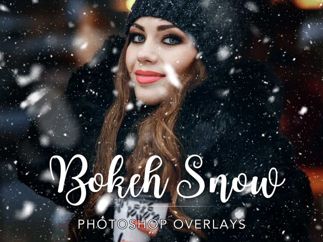 Snow Overlays, Falling Snow, Photoshop Snow Layers, Bokeh Snow, Snow ...