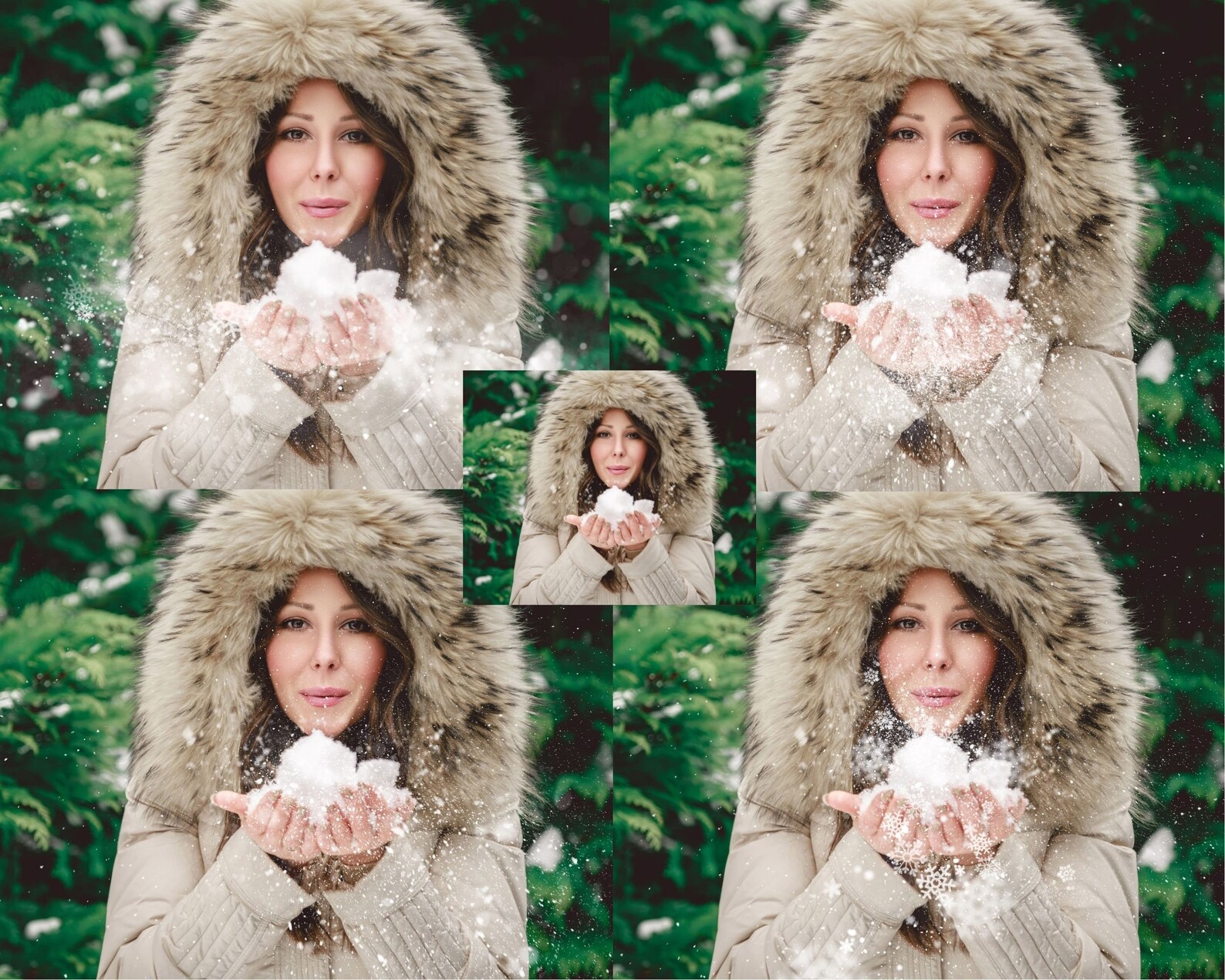 Blowing Snow Overlay for Photoshop Winter Overlay Bundle - Etsy