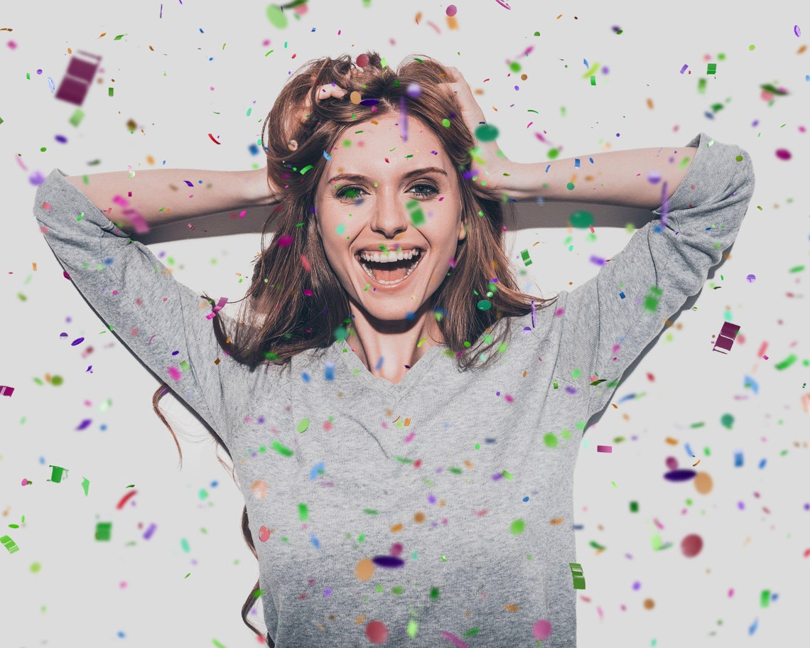 Confetti Photoshop Overlays Confetti Overlays for Photoshop - Etsy