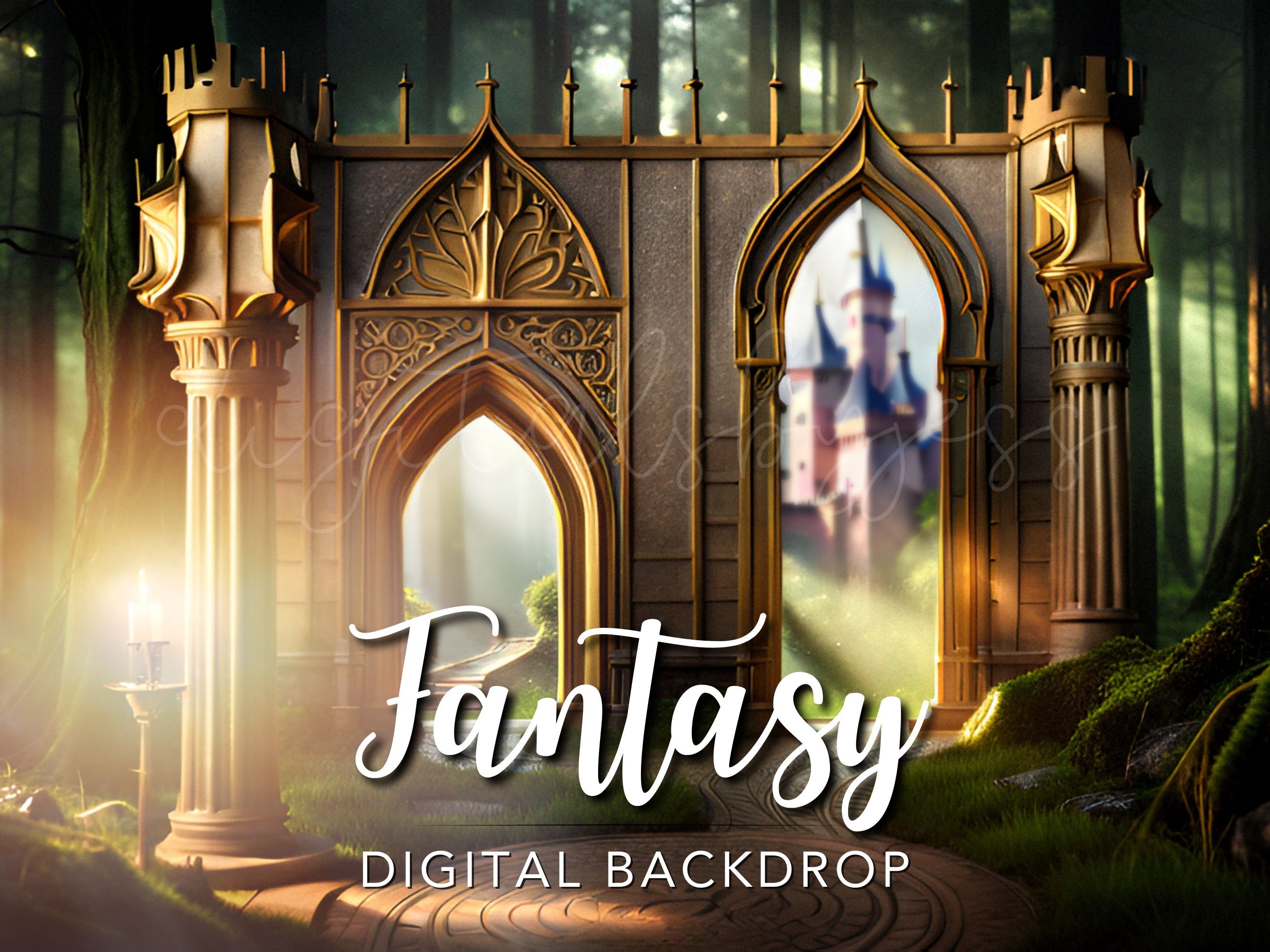 Fantasy Backgrounds, Fairy Tale Backdrop, Magical Digital Background ...