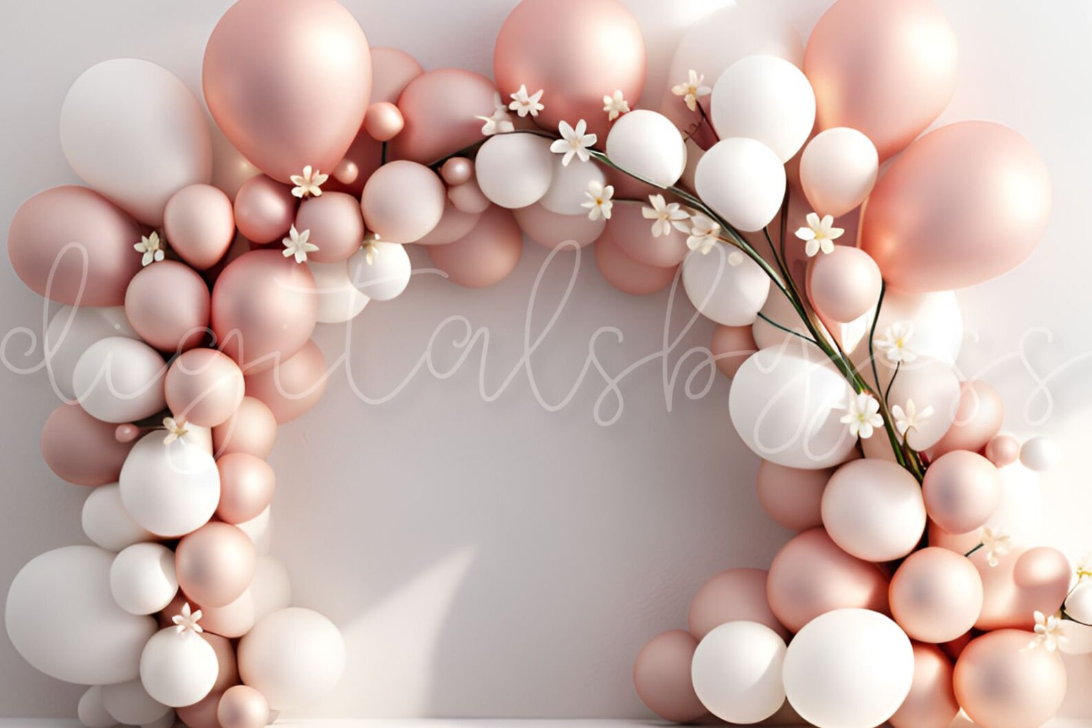 Balloon Digital Backdrop, Digital Photography Backdrop Bundle, Photo ...