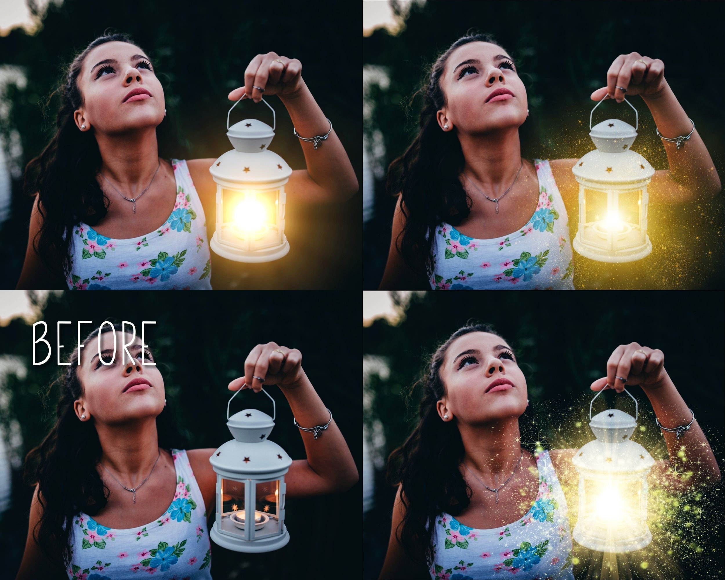 Lantern Light Overlays Lamp Light Overlay Magic Light | Etsy